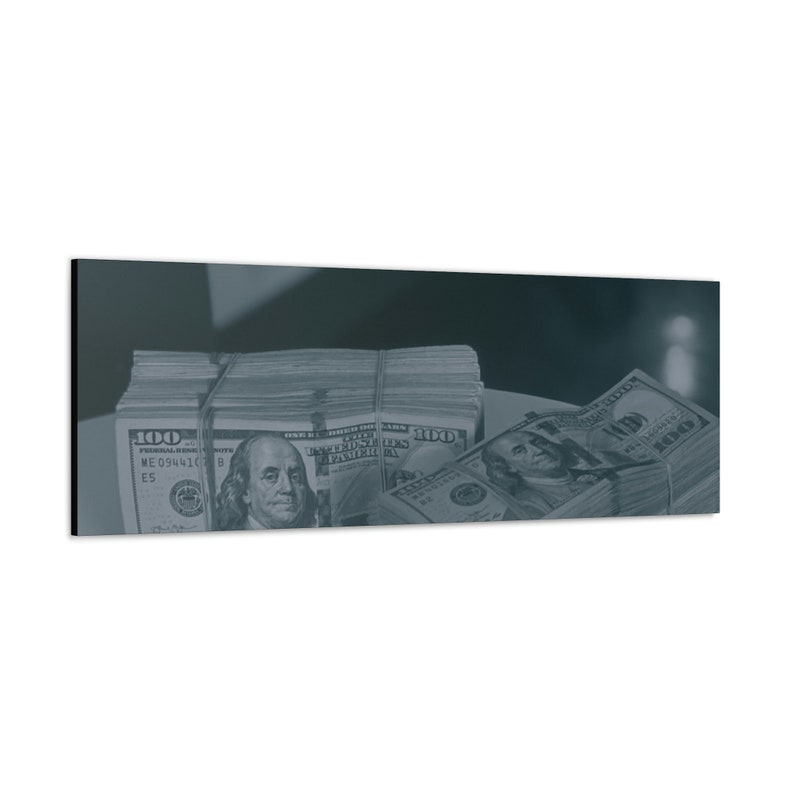 Cash Money Wall Art Canvas, Money Wall Art, Money Canvas, Wall Art ...