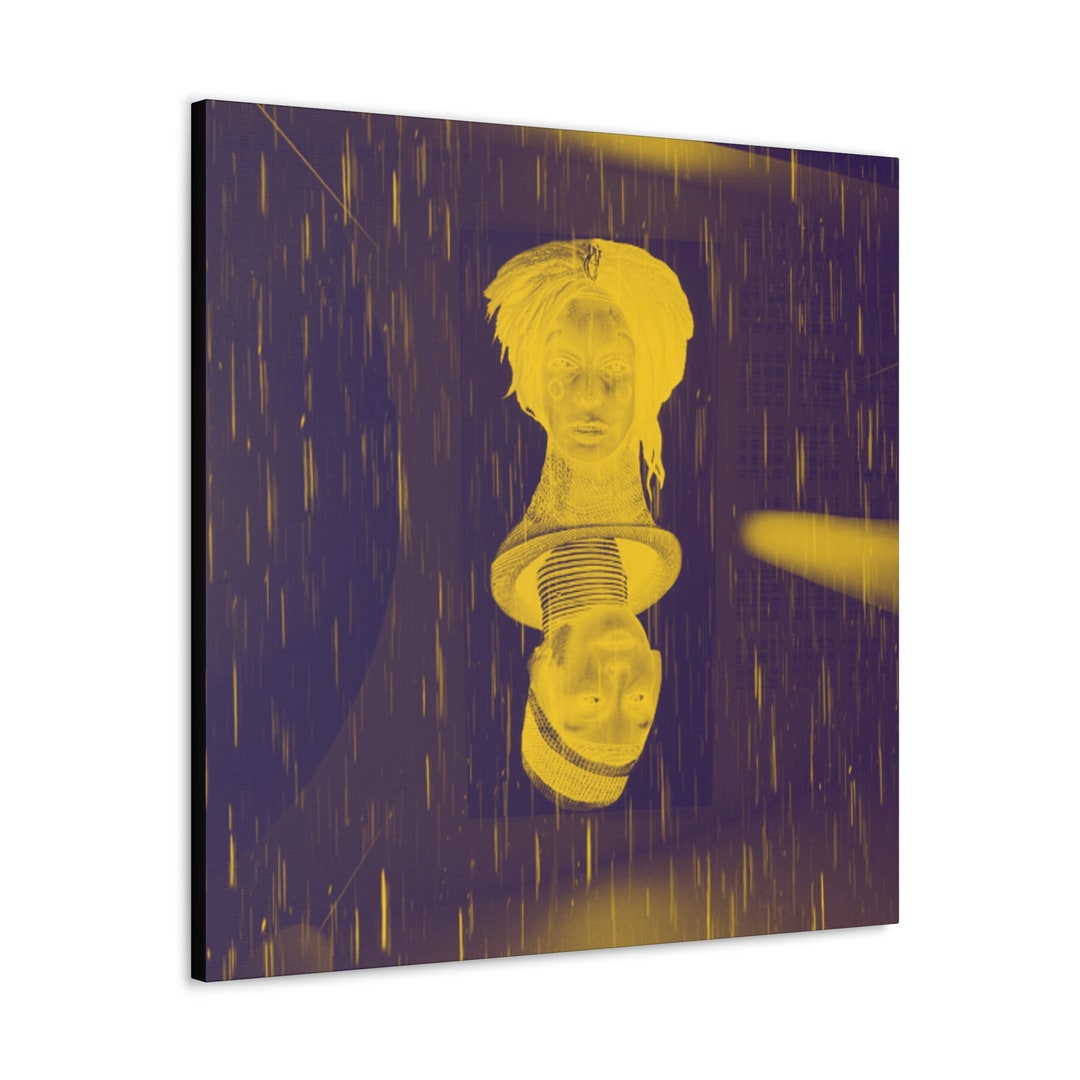 Retro Head Sculpture Wall Art Canvas, Wall Art, Retro Head Canvas ...