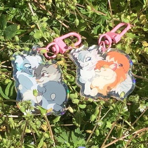 Warrior Cats 2” Iridescent Duo Keychains - Etsy