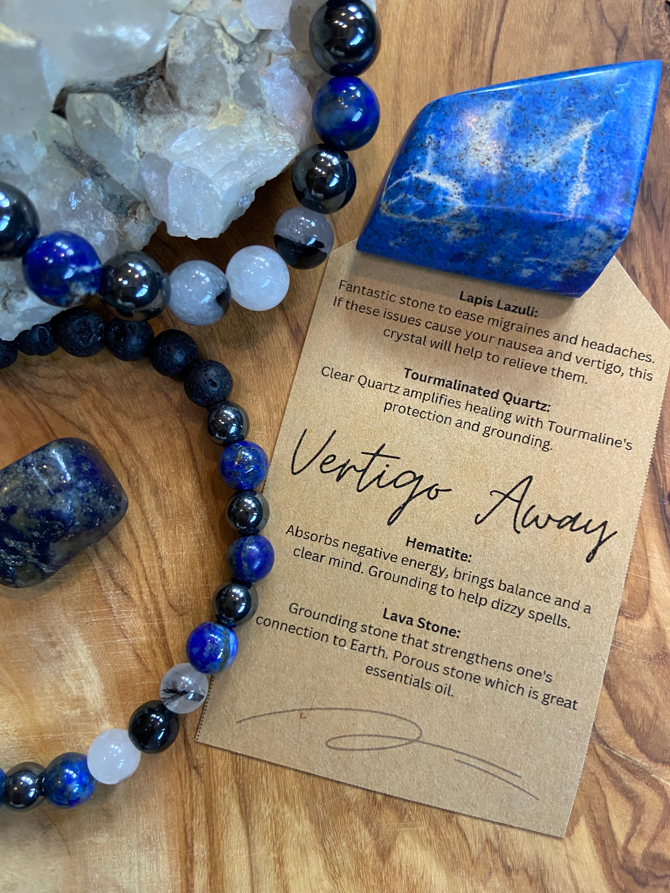 Vertigo Away Healing Harmony Crystal Beaded Bracelets - Etsy