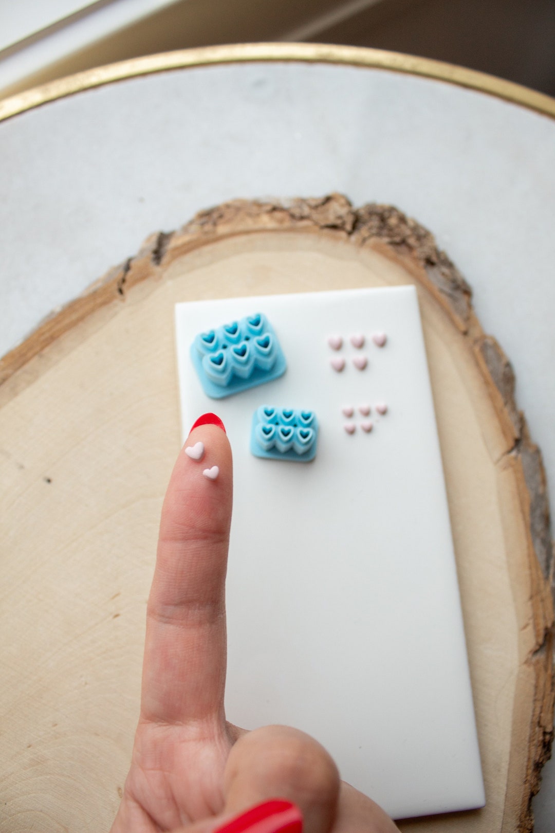 Mini and Micro Heart Clay Cutter | Polymer Clay Valentines Day Heart ...