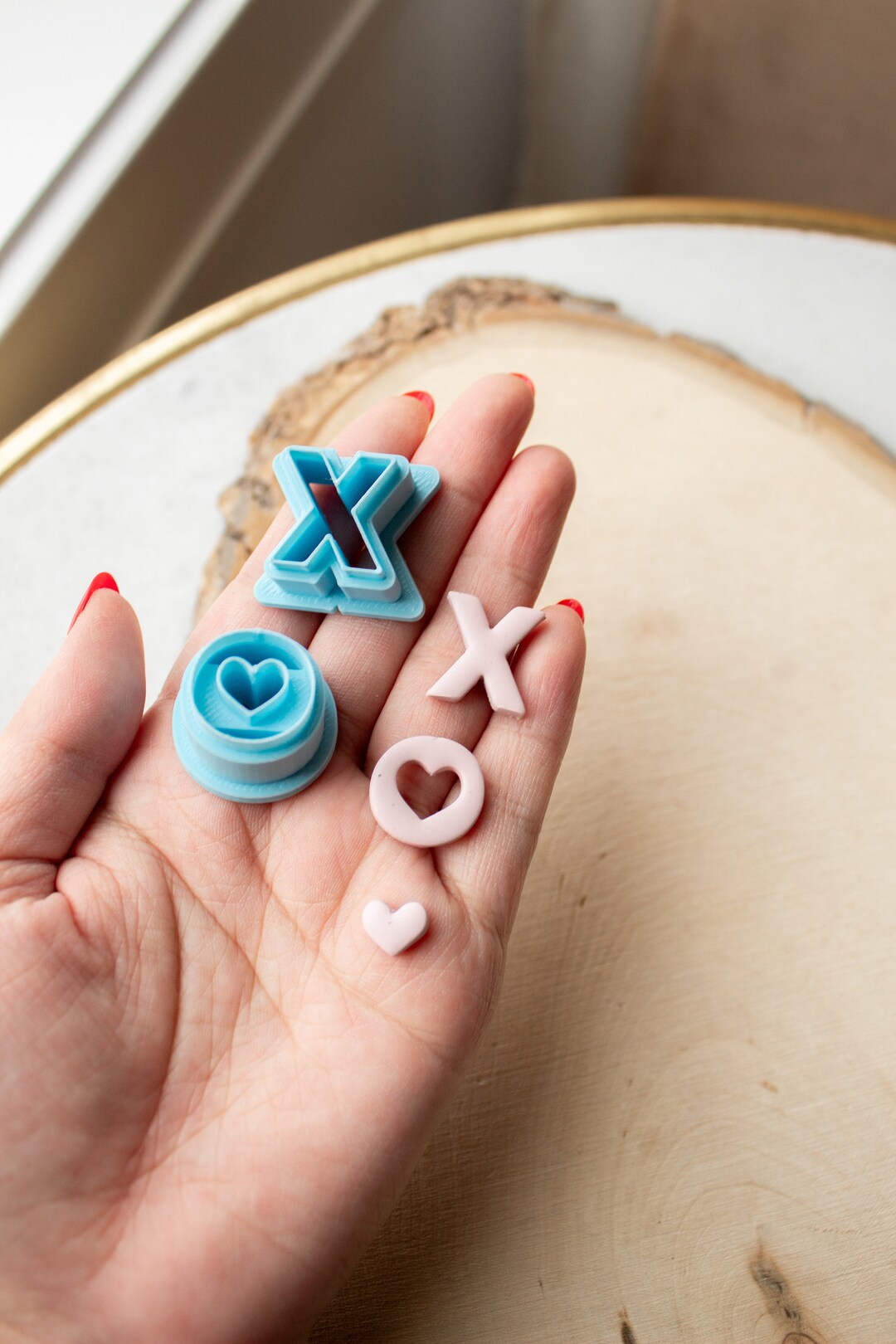 XO Heart Dangle Clay Cutter | Hugs and Kisses Xoxo Polymer Clay ...