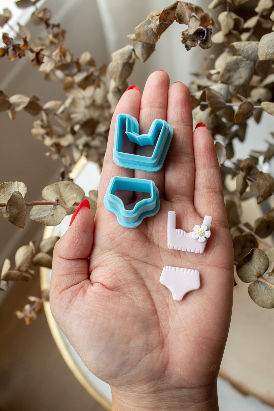 Bikini Swimsuit Clay Cutter Set | Polymer Clay Two Piece Swim Suit Clay ...
