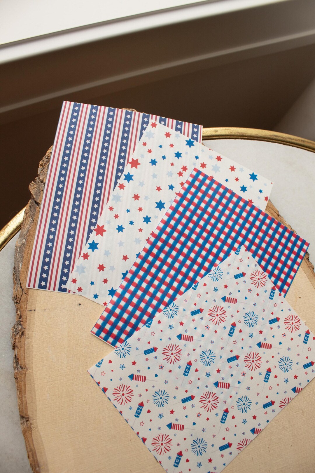 Fourth of July USA | Wash Away Transfer Sheets | Polymer Clay Patterns ...