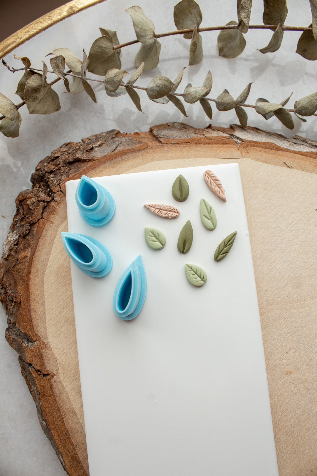 Tiny Leaves Clay Cutter Set | Polymer Clay Micro Cutters for Petals and ...