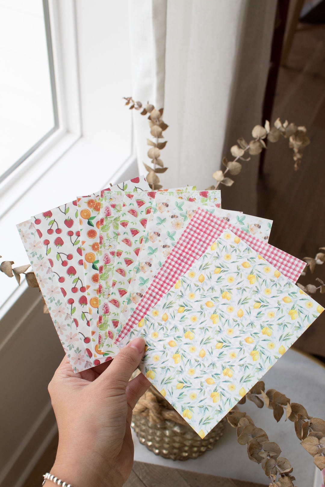 Summer Fruit Picnic Polymer Clay Transfer Sheets | Clay Tools, Plaid ...