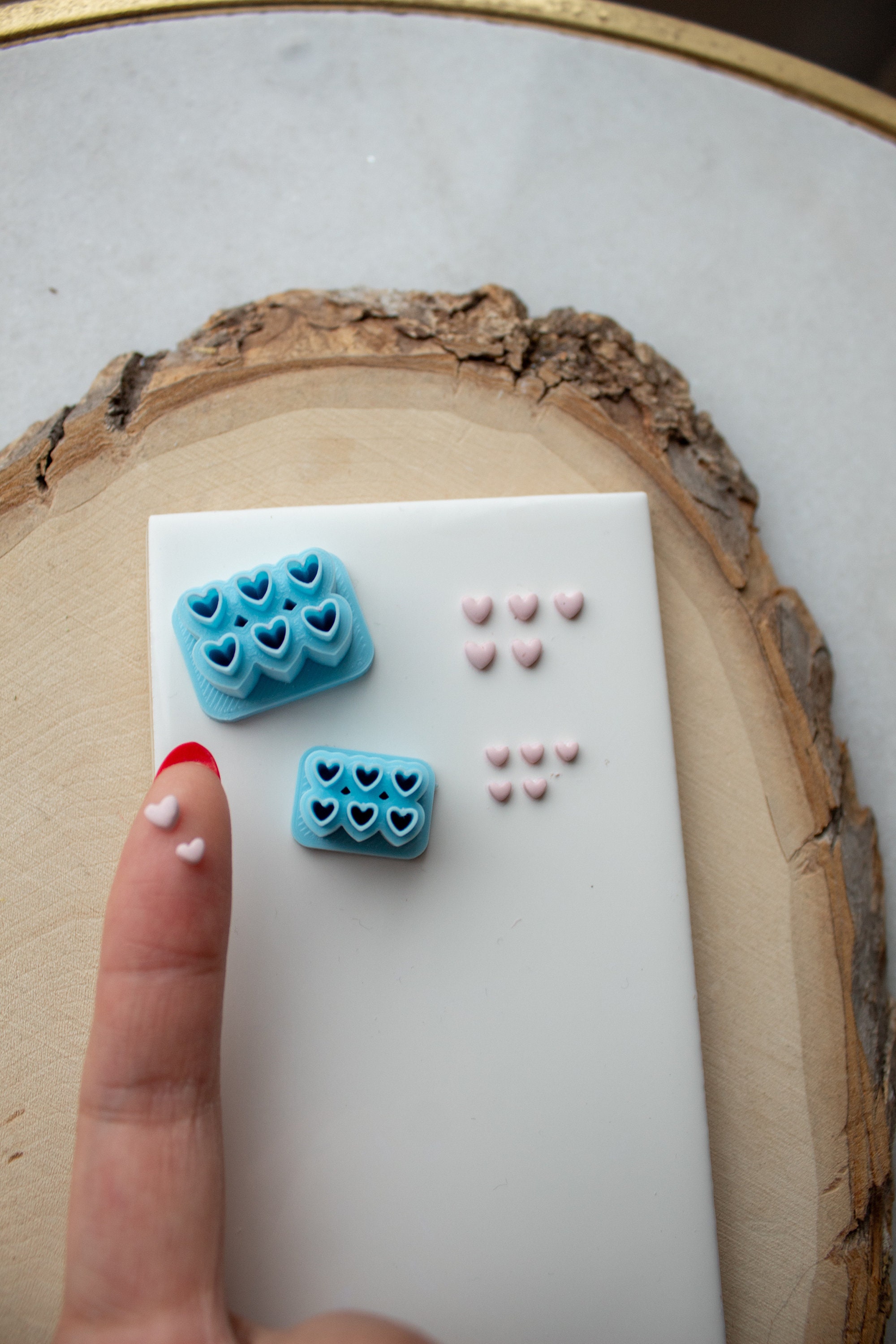 Mini and Micro Heart Clay Cutter | Polymer Clay Valentines Day Heart ...