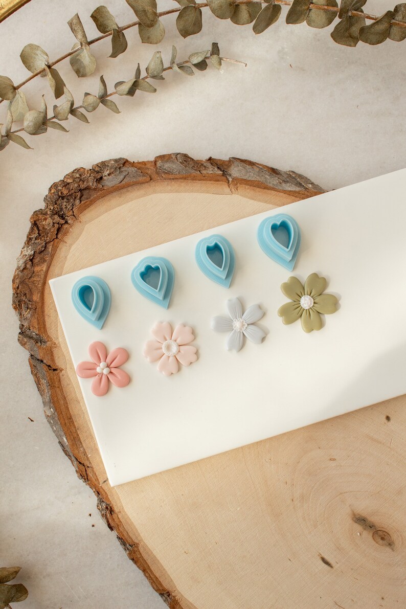 Flower Petal Micro and Large Size Polymer Clay Cutter | Floral Polymer ...