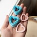 Heart Window Clay Cutter | Polymer Clay Valentines Day Heart Hoop ...