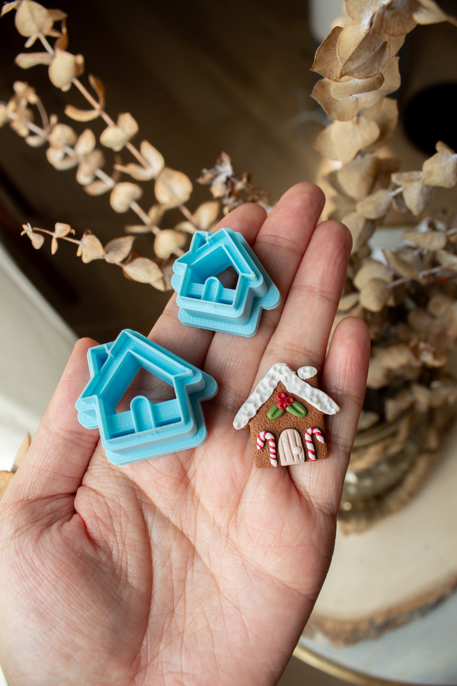 Gingerbread House Polymer Clay Cutter | Gingerbread Holiday Christmas ...