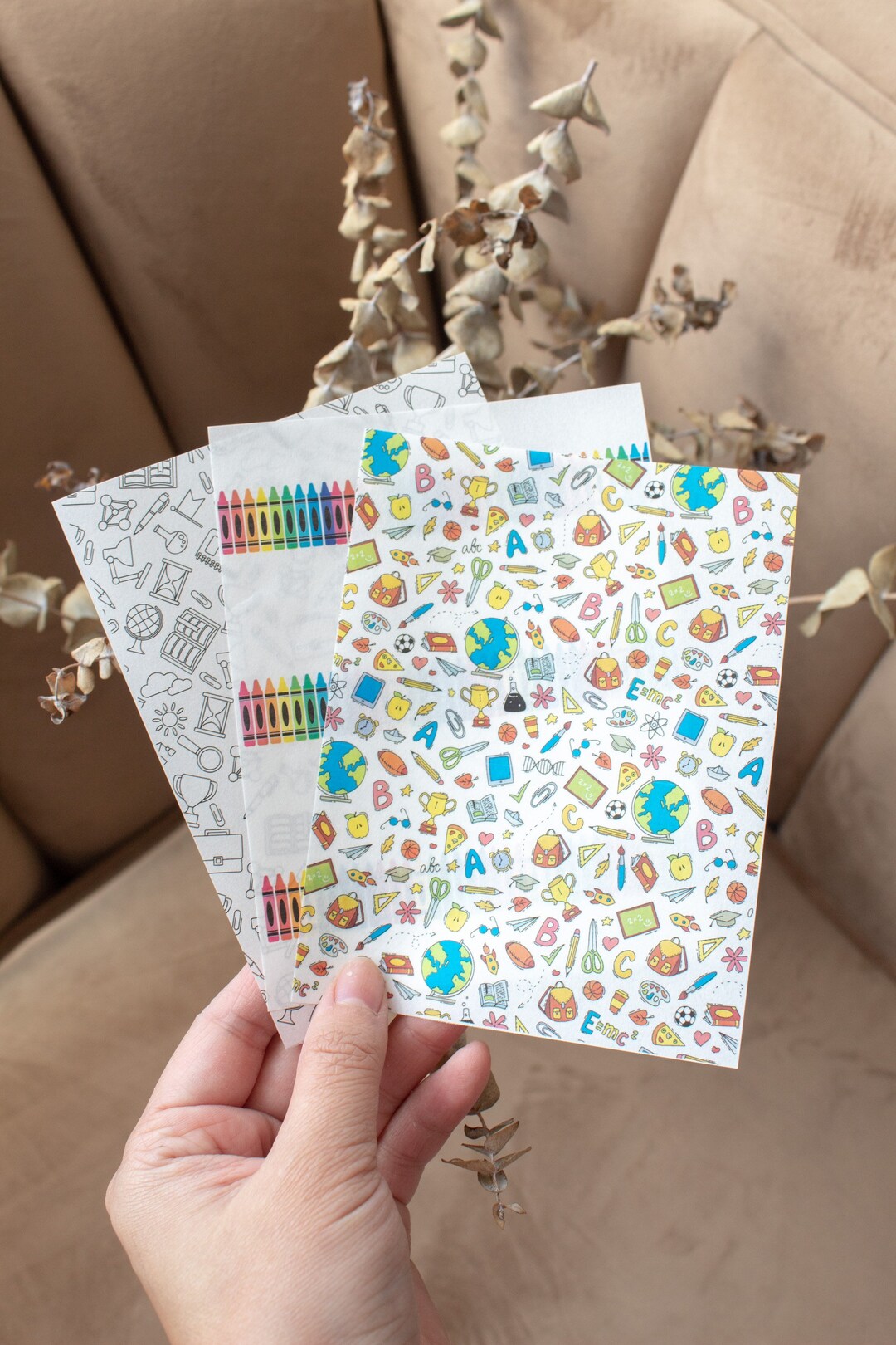 Teacher Wash Away Transfer Sheets | Polymer Clay Patterns, School ...