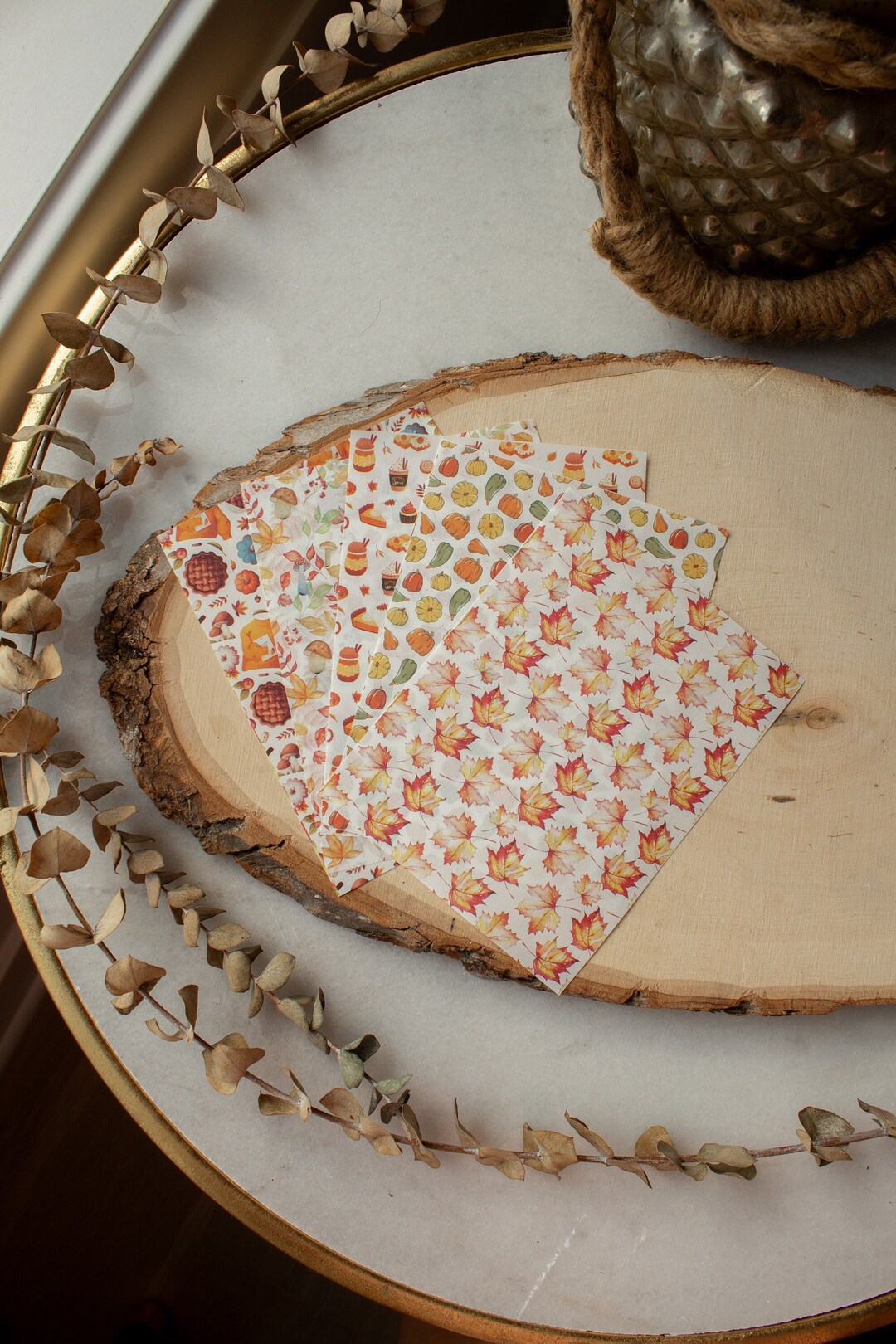 Fall No. 2 | Polymer Clay Transfer Sheets, Clay Tools, Autumn Fall Clay ...