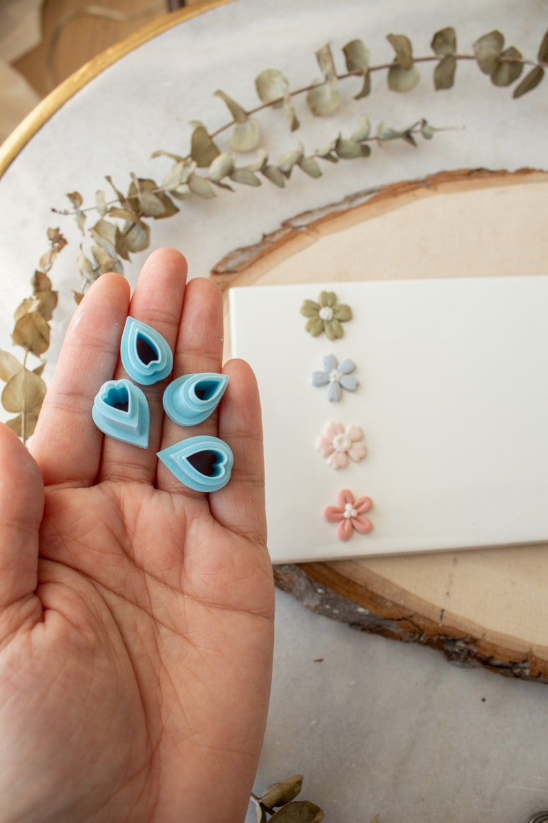 Flower Petal Micro and Large Size Polymer Clay Cutter | Floral Polymer ...