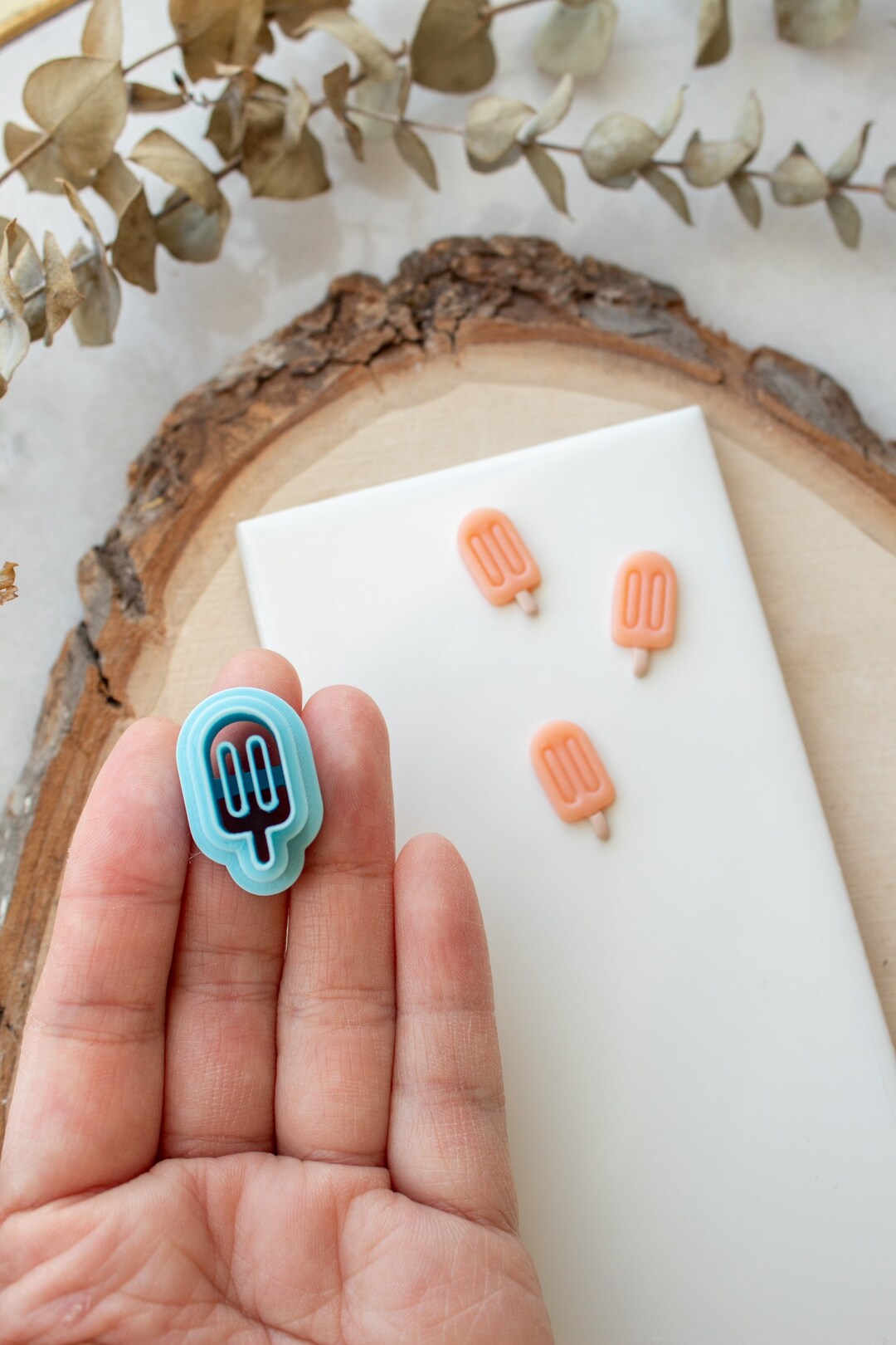 Popsicle Polymer Clay Cutter | Polymer Clay Stud, Summer Clay Cutter ...