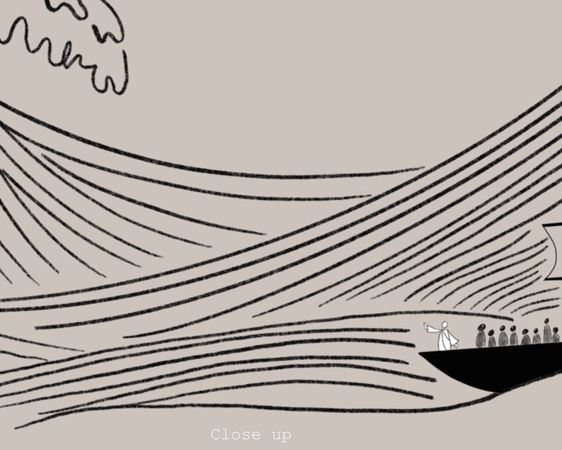 Jesus Calms the Storm//matthew 8:27//christian Digital Print//wind and ...