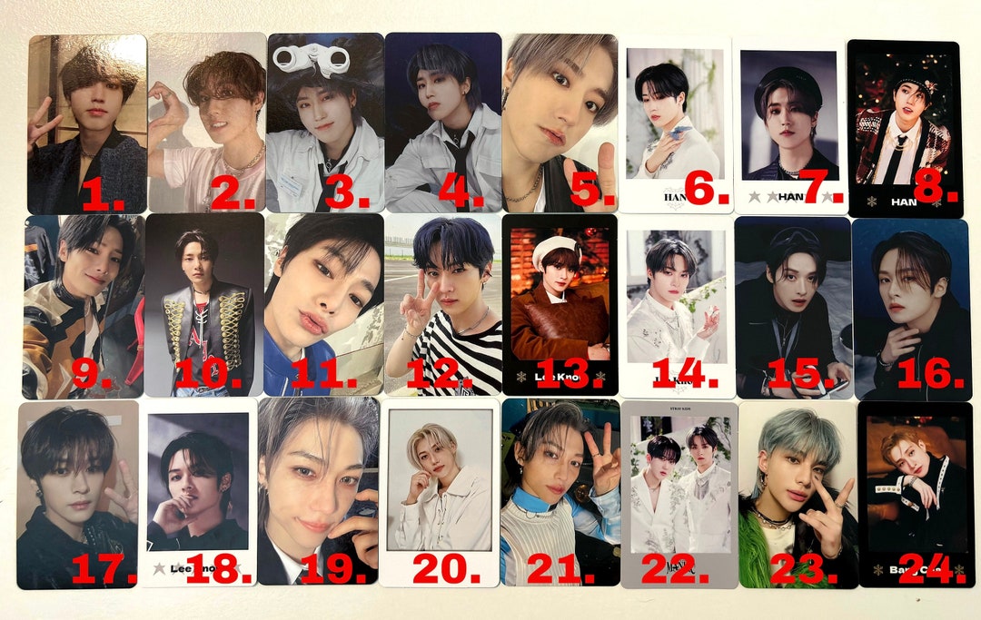 Official Stray Kids Photocards, Maxident Photocards, Rock Star ...
