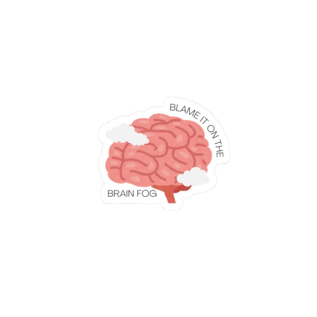 Chronic Illness Brain Fog Sticker, Chronic Illness Sticker, Cute Brain ...