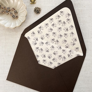 Six-piece Brown Modern Wedding Invitation Suite - Etsy
