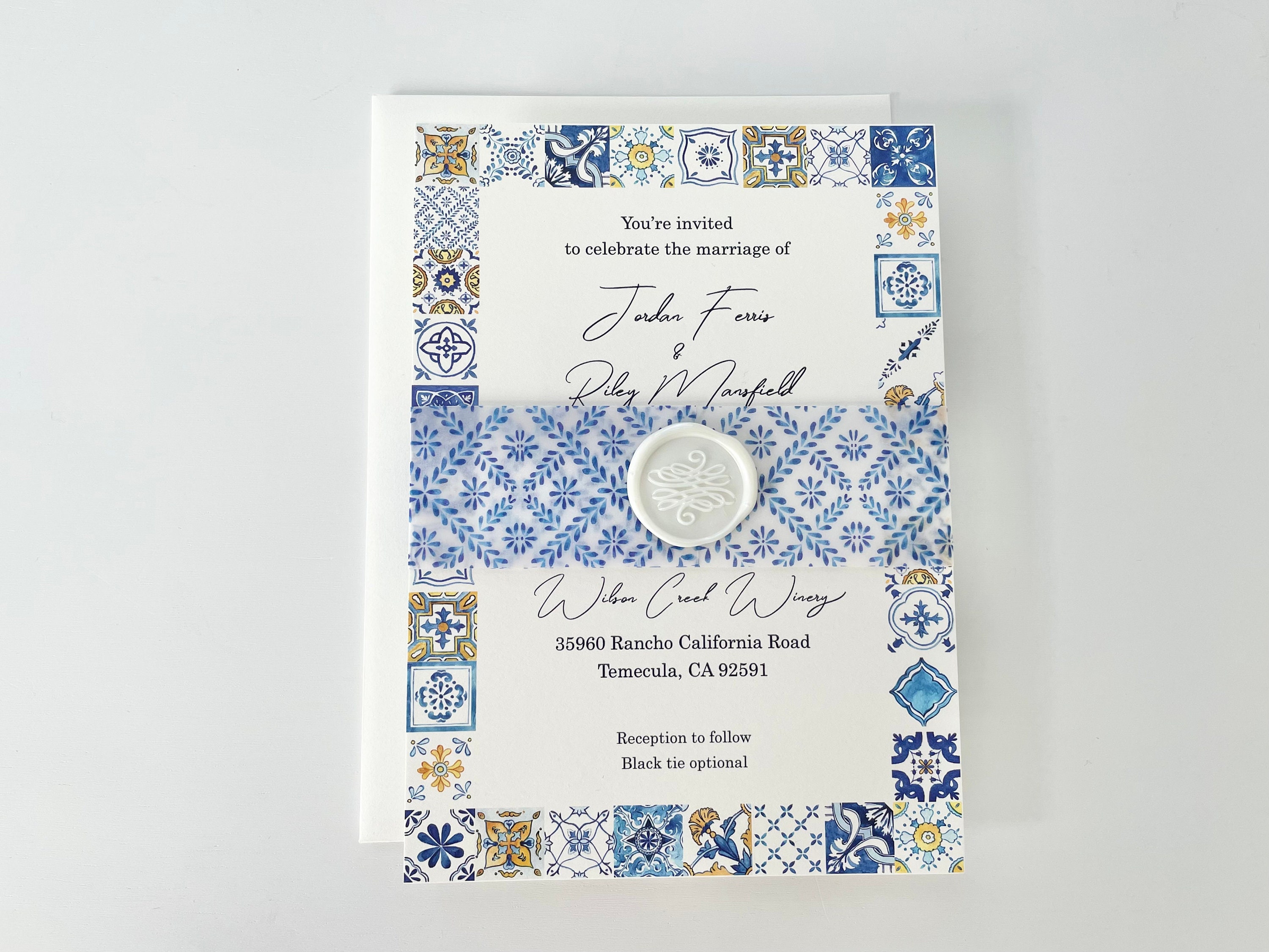 Mediterranean Wedding Invitations - Etsy