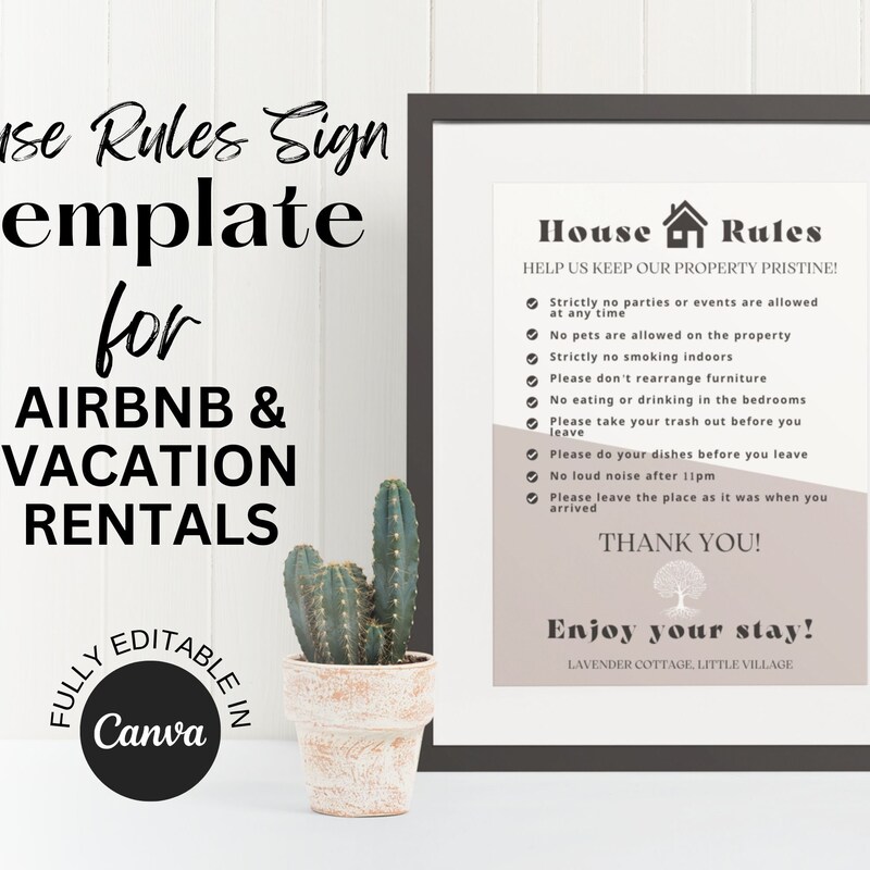 Cabin Rules - Etsy