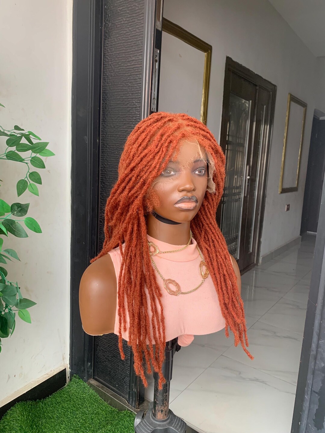 Ginger Human Hair Dreadlocks Wig - Etsy