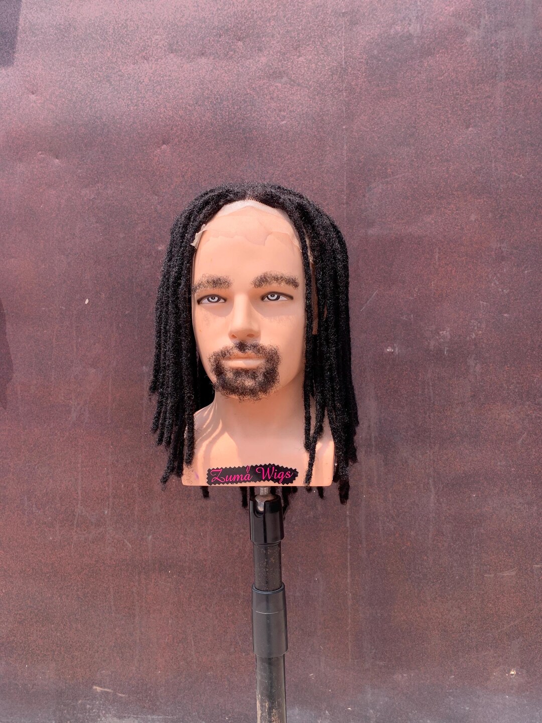 Toupee Dreads Wig, Human Hair Dreadlocks Toupee, 12 Inches Locs, 8x10 ...