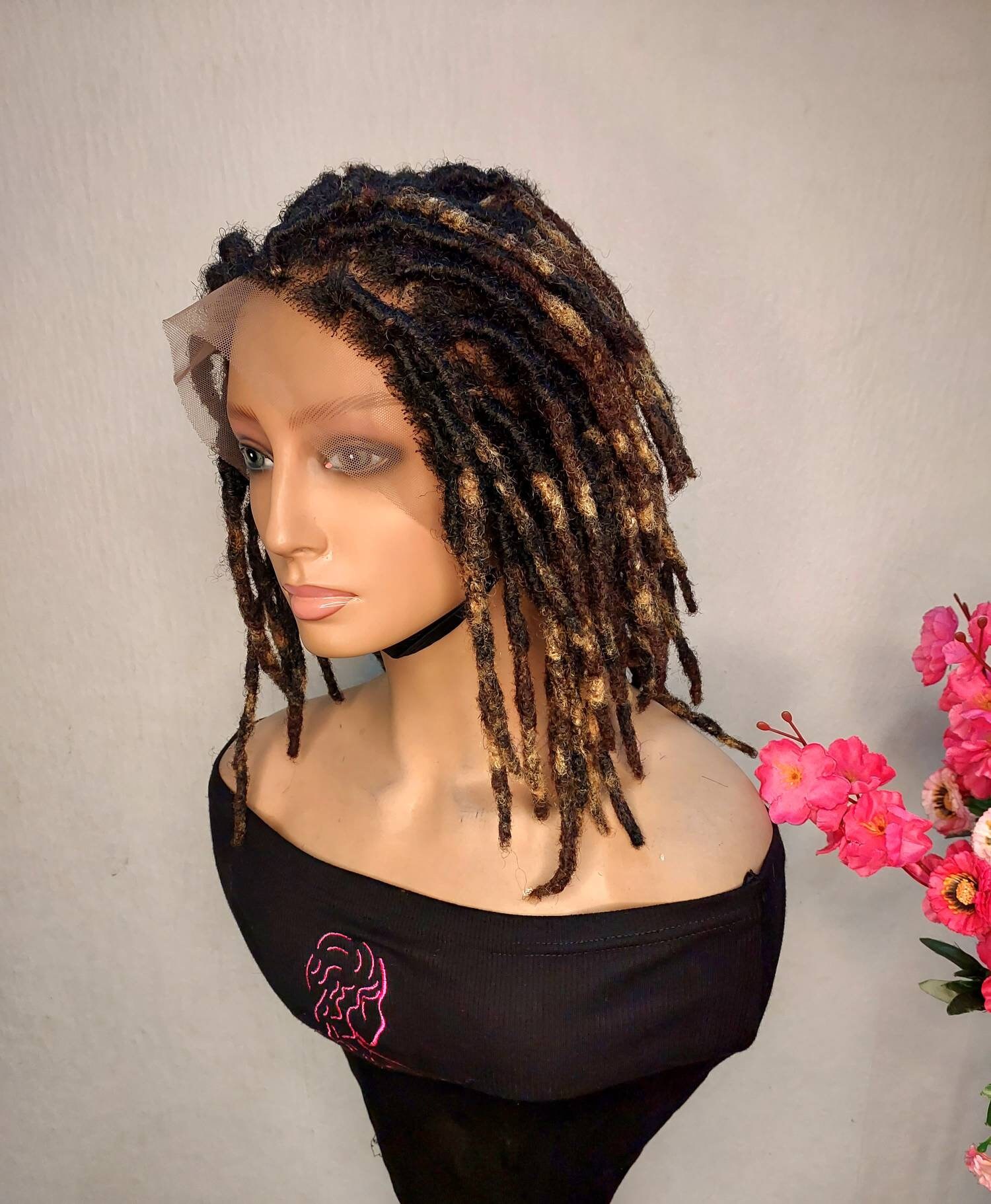 Dreadlocks Wig Highlights Dreadlock Wig Full Lace Locs Wig - Etsy