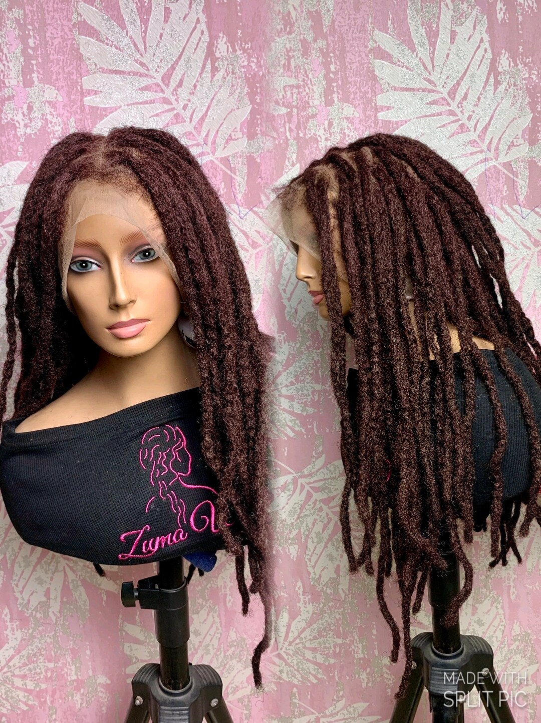 Dreadlock Wig for Sale, Brown Locs, Brown Dreadlock Wig, Full Lace Locs ...