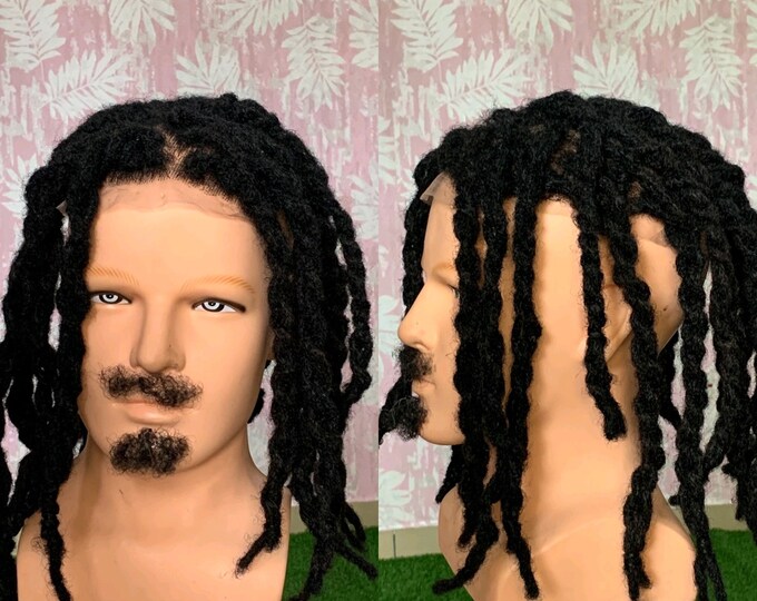 Toupee Dreads Wig, Human Hair Dreadlocks Toupee, 8x10 Toupee, 12 Inches ...