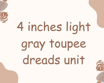 Toupee Dreads Wig, Human Hair Dreadlocks Toupee, 8x10 Toupee, 12 Inches ...