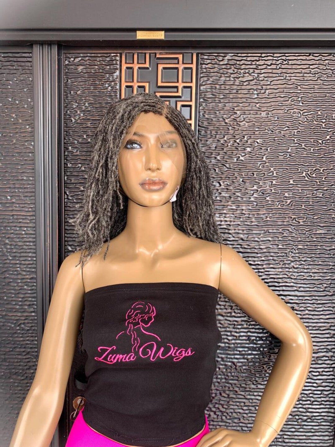 Human Hair Microlocs Wig, Sistalocs Wig, Brown Full Lace Locs Wig 14 ...