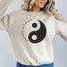 Yin Yang Sweatshirt Meditation, Self Care, & Wellness Hooded Crewneck ...