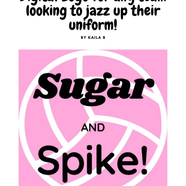 Volleyball Team Logo Pdf - Etsy