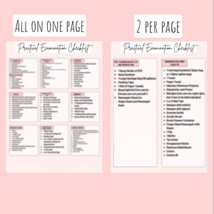 Texas Cosmetology Operator Practical Examination Check List - Etsy