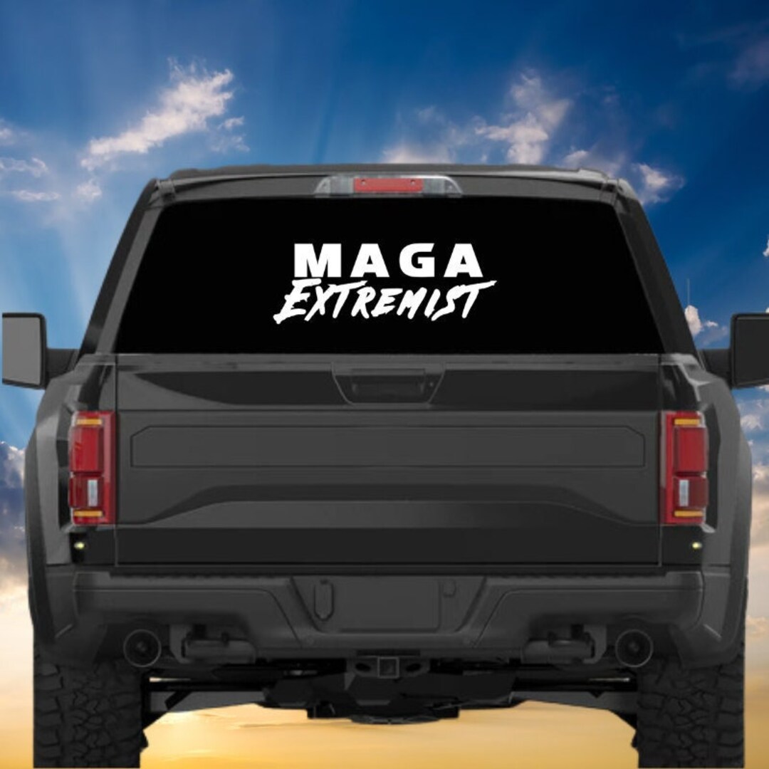 MAGA Extremist Window Decal ,auto Decal, Patriotic Decal, Bumper ...