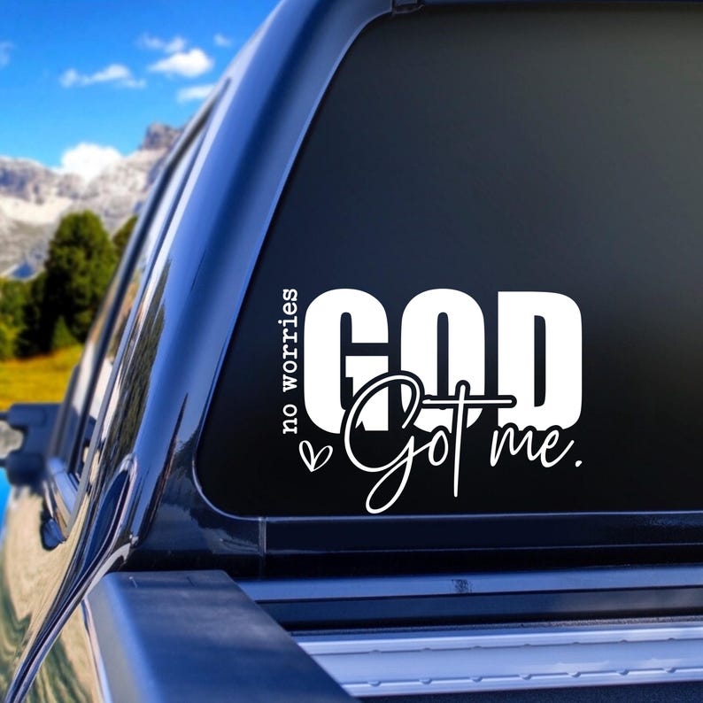 God Got Me Vinyl Decal: Christian Car/phone Decal - Etsy