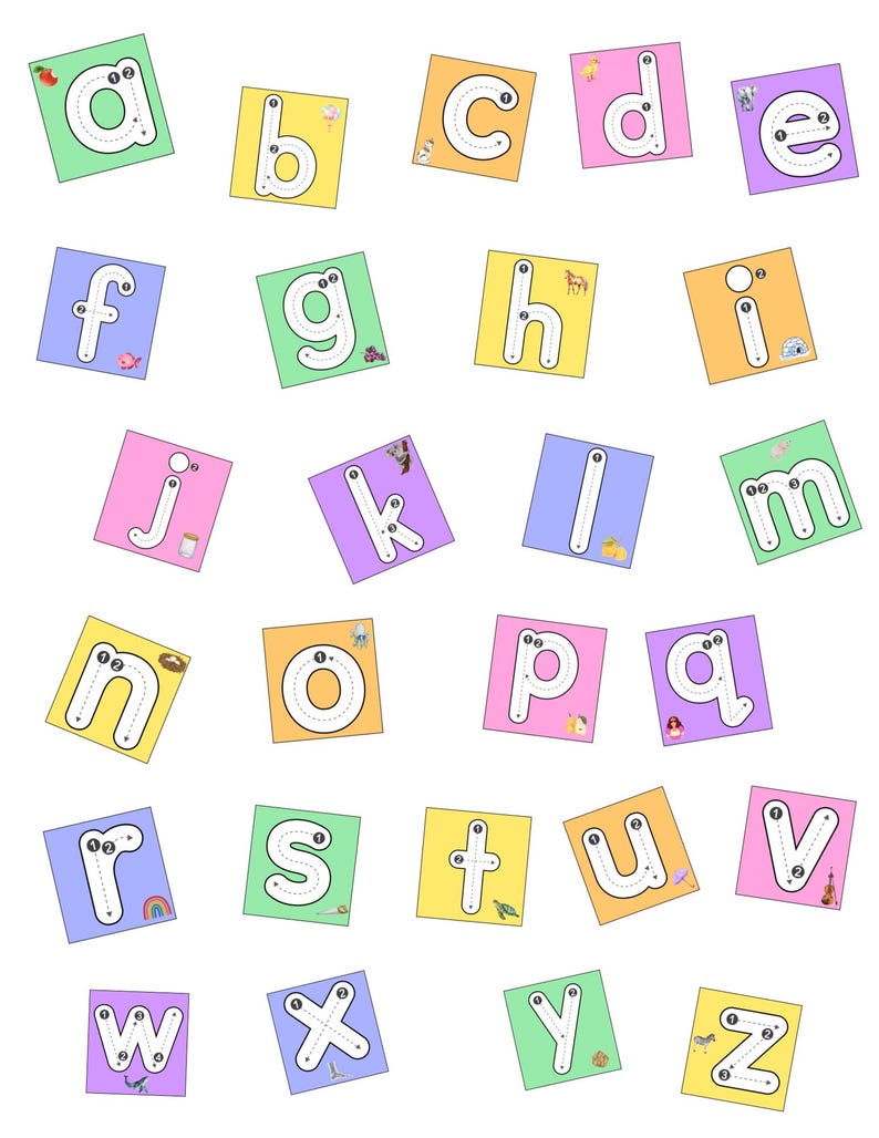 Letters and Numbers Tracing and Playdoh Mats - Etsy