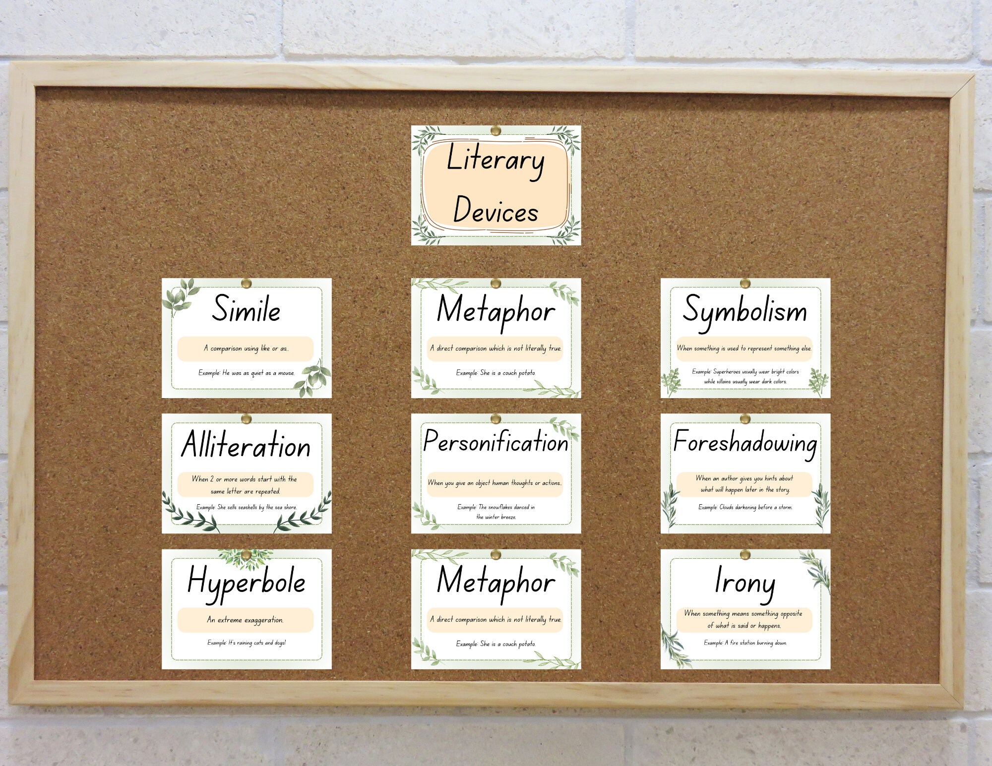 Literary Device Posters - Etsy