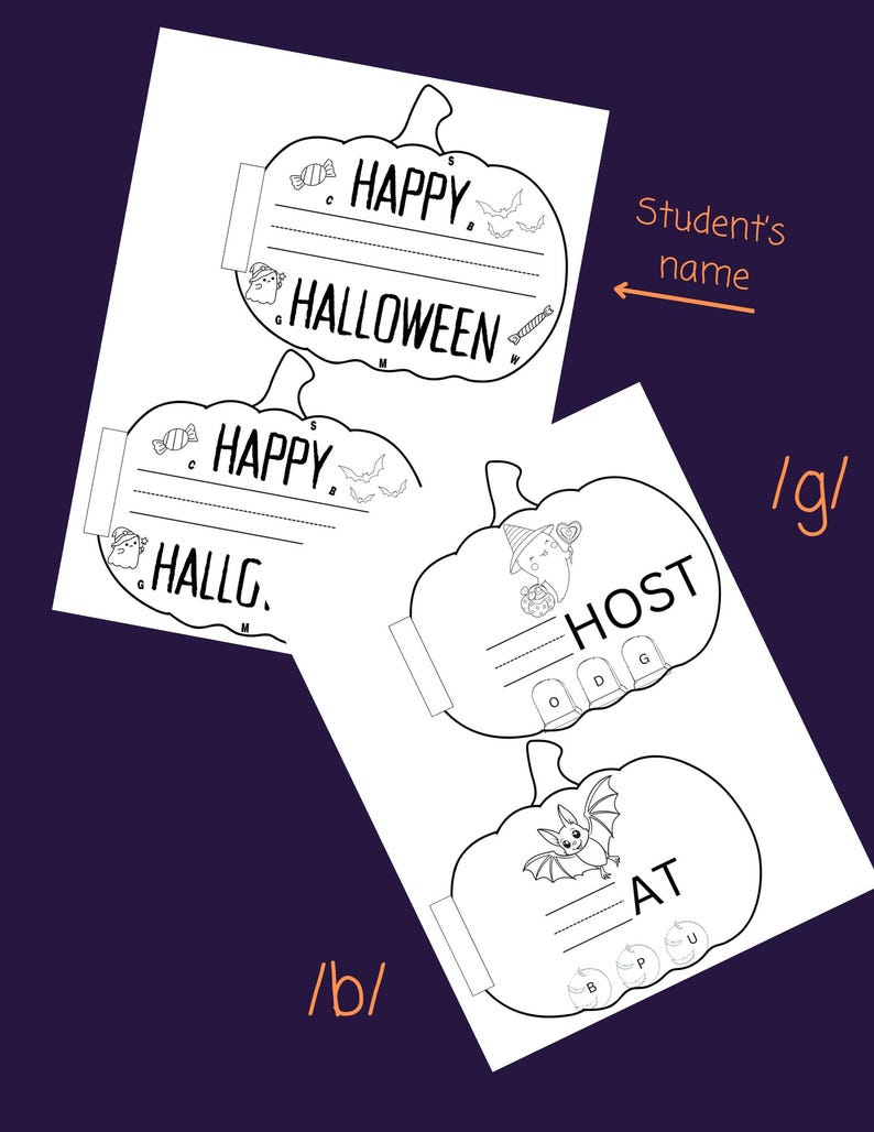 Halloween Phonics Book - Etsy