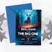 Editable the Big One Invitation Download, Digital Invite the Big One ...