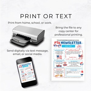 Editable PTO PTA 12 Months of Newsletter Templates, Entire School Year ...