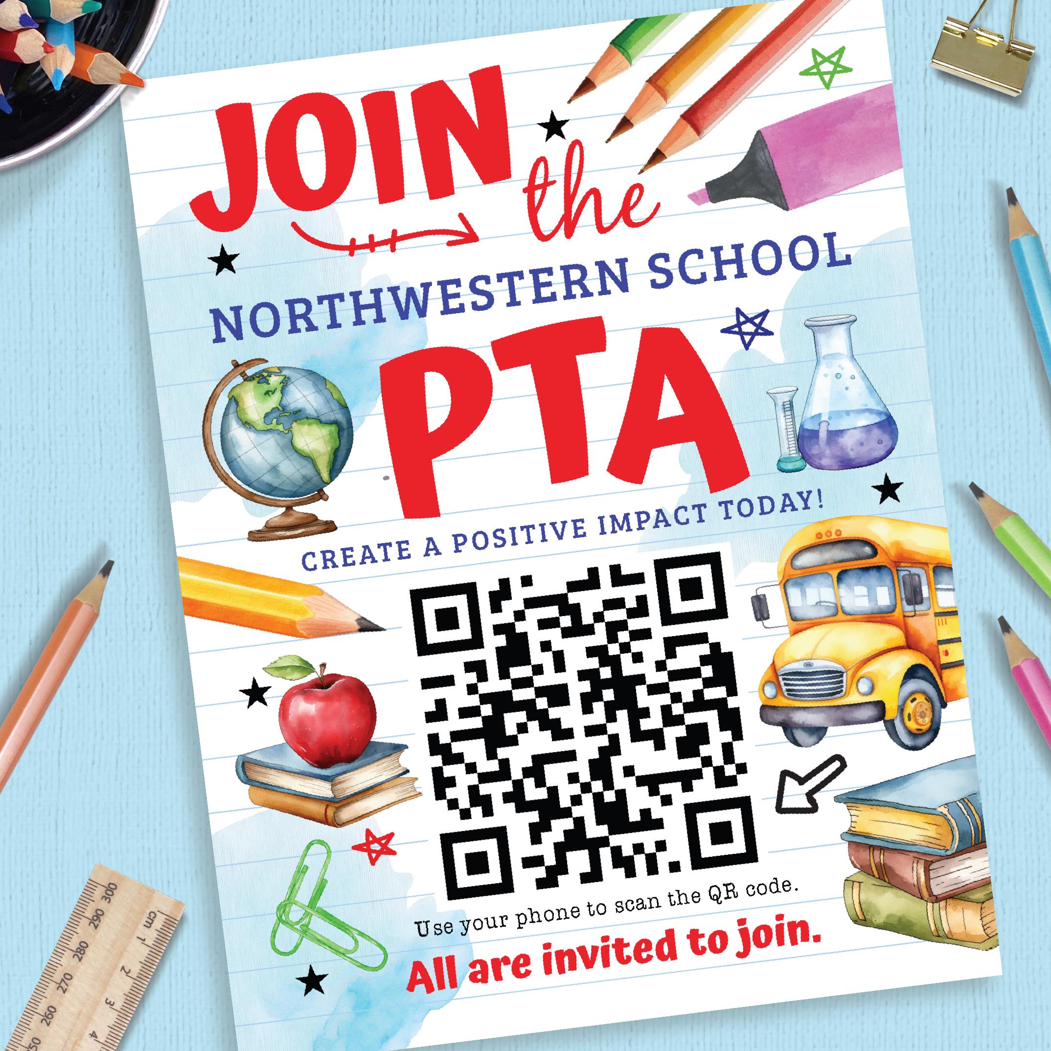 Editable PTO PTA Membership Drive Flyer, PTA Membership Form, Pta Sign ...
