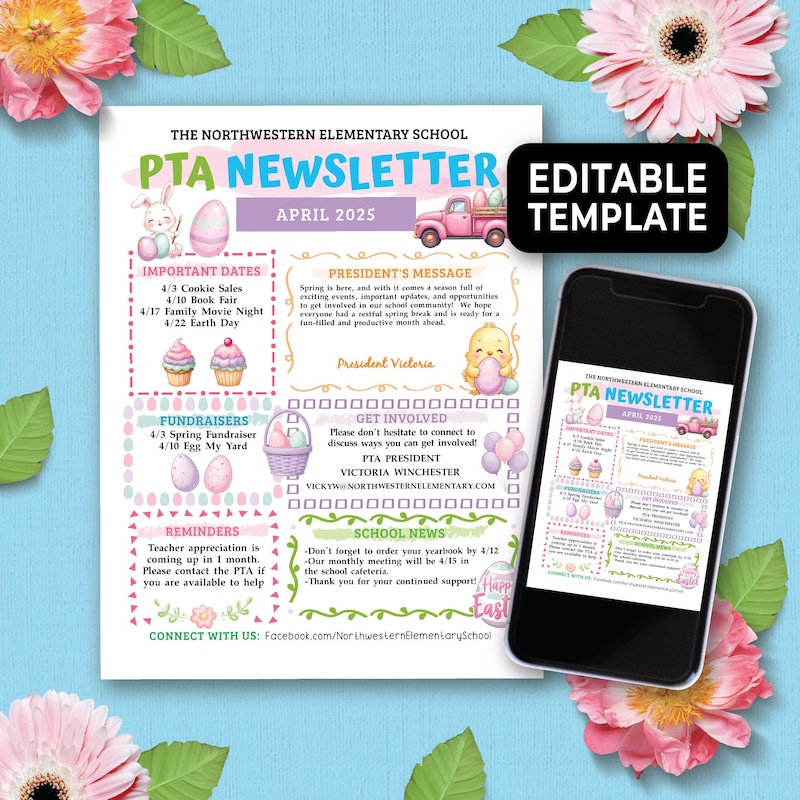 Newsletter Template - Etsy