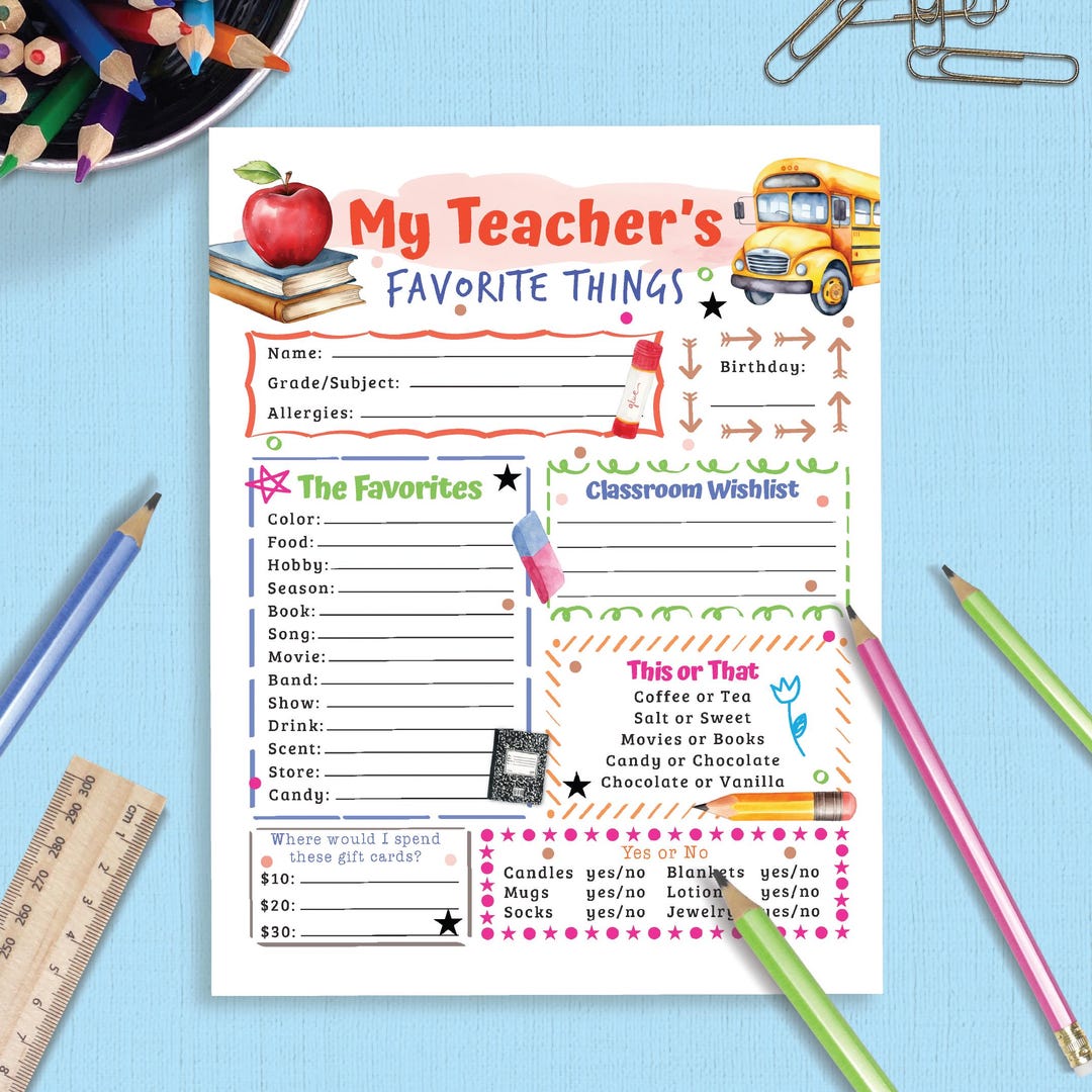 Meet the Teacher Letter, Meet Your Teacher Flyer, Teacher Questionnaire ...