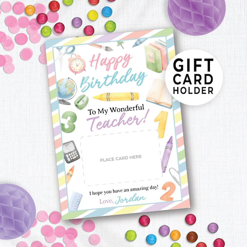 Teacher Birthday - Etsy