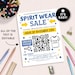 Editable Spirit Wear Sale Flyer, Sale Flyer for T-shirts, T-shirt ...