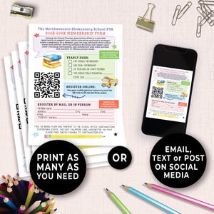 Editable PTO PTA Membership Flyer, Pta Membership Drive Flyer, Pto ...