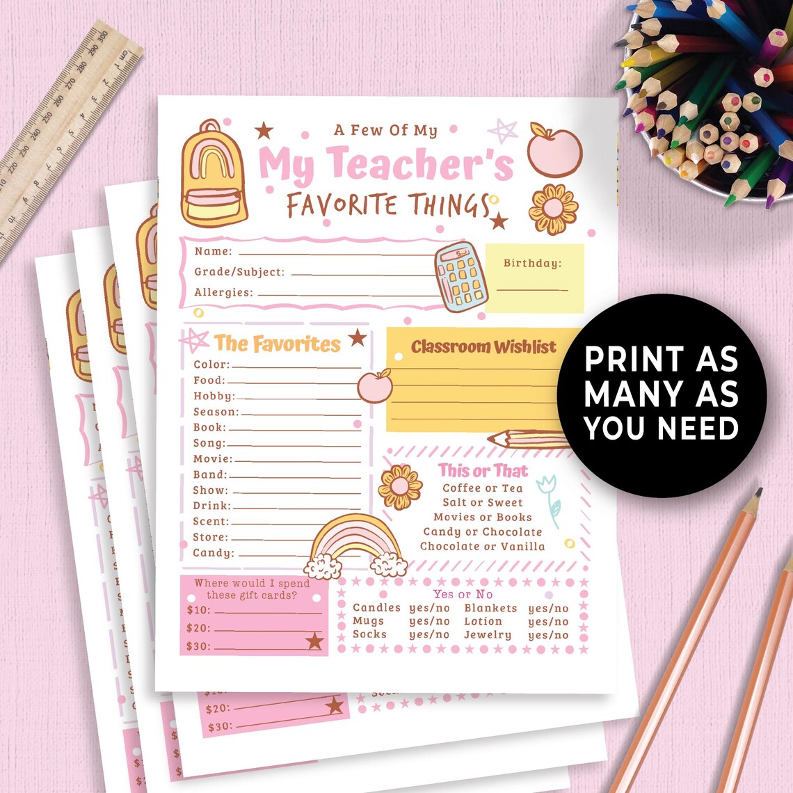 Meet the Teacher Pastel Themed Letter, Meet Your Teacher Flyer, Teacher ...