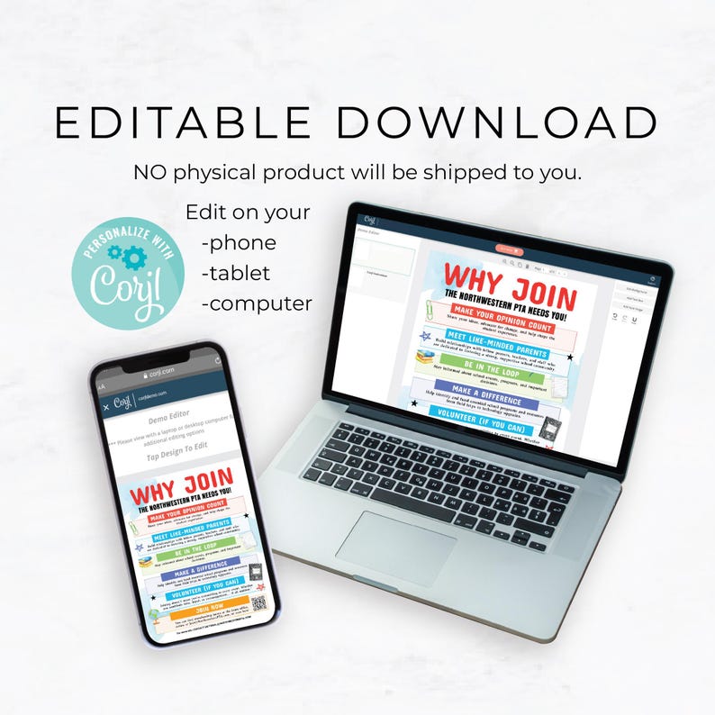 Editable Why Join the PTA Flyer, Reasons to Join the PTO Flyer, Pta ...