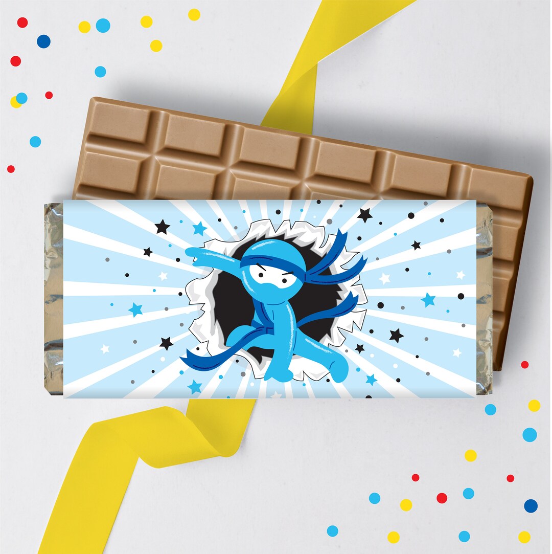 Printable Candy Bar Wrapper for Ninja Party, Karate Party, or Martial ...